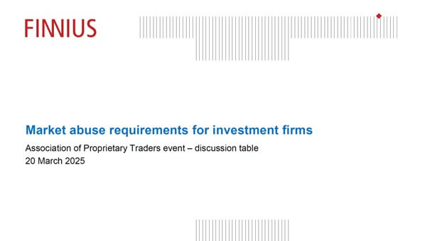 More on MAR | Finnius Advocaten